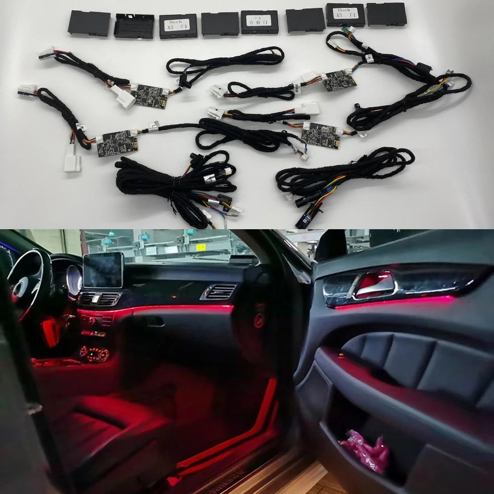 W218/W212 Mercedes 12-Color Interior Ambient Lighting Kit – Aziz Design